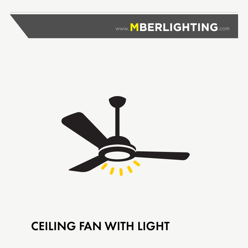Ceiling Fan with Light – MBER Lighting & Ceiling Fan
